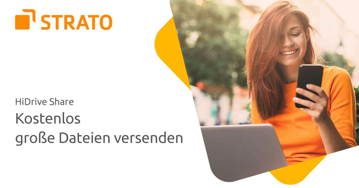 HiDrive Share: Kostenlos große Dateien versenden | STRATO