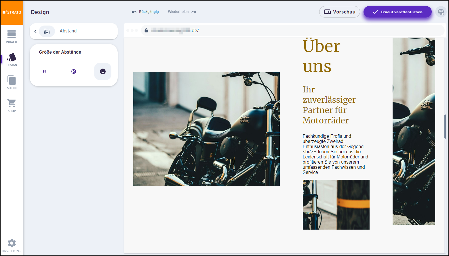SmartWebsite: Design anpassen | STRATO