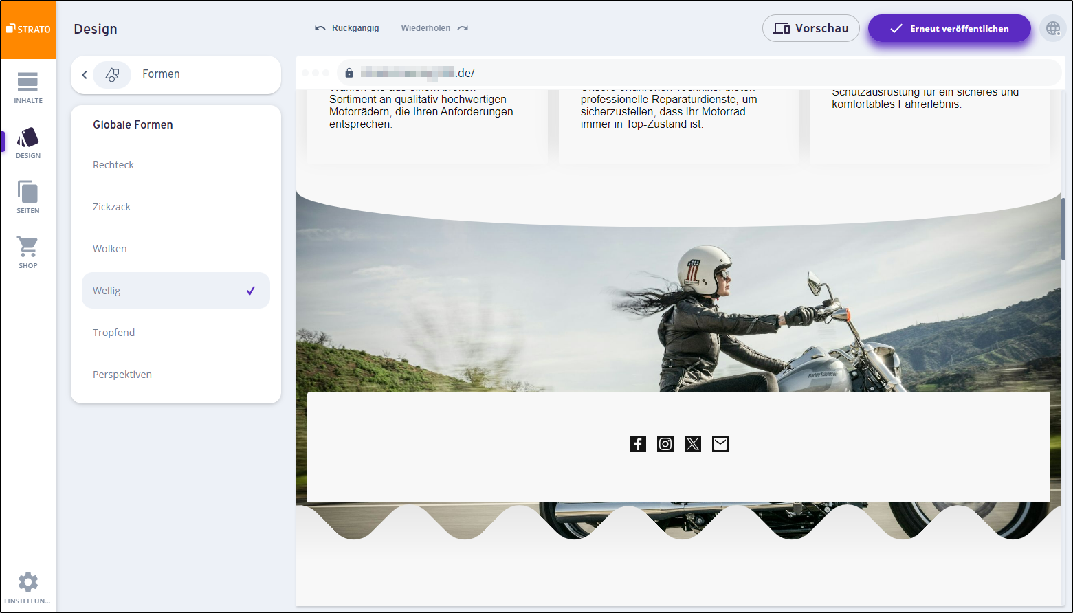 SmartWebsite: Design anpassen | STRATO