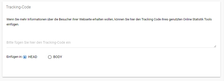 STRATO Design-Service: Tracking-Code / Facebook Pixel