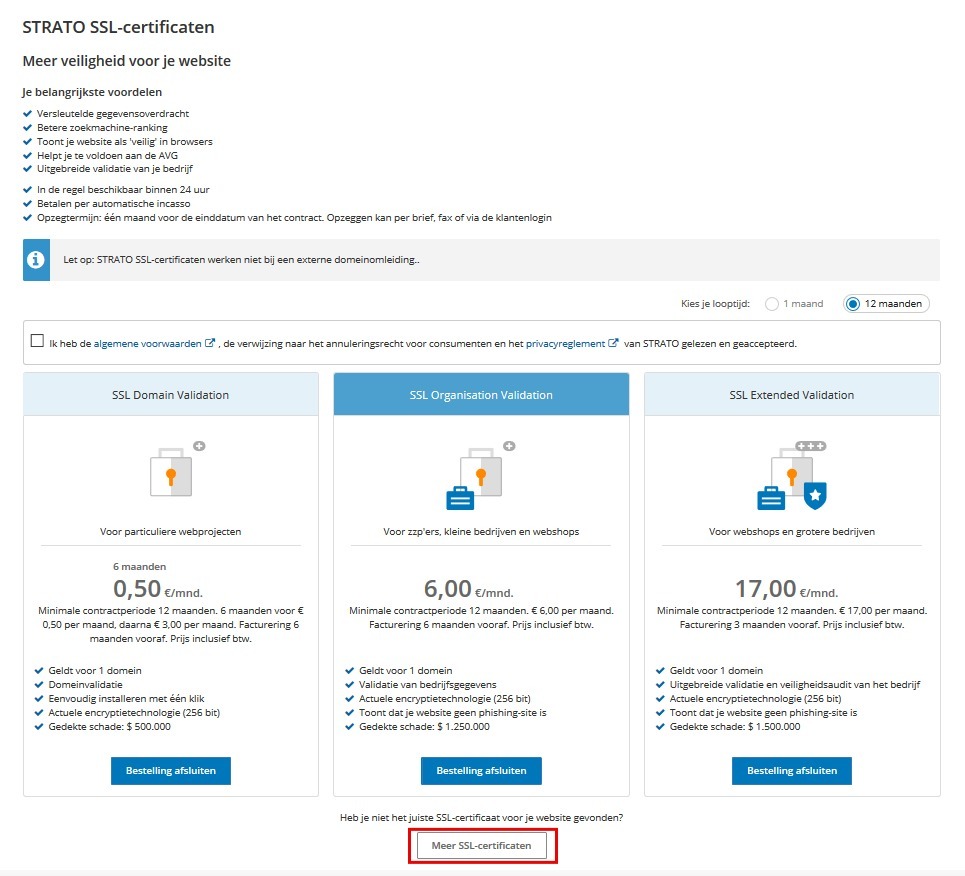 SSL: De certificering van OV & EV certificaten | STRATO