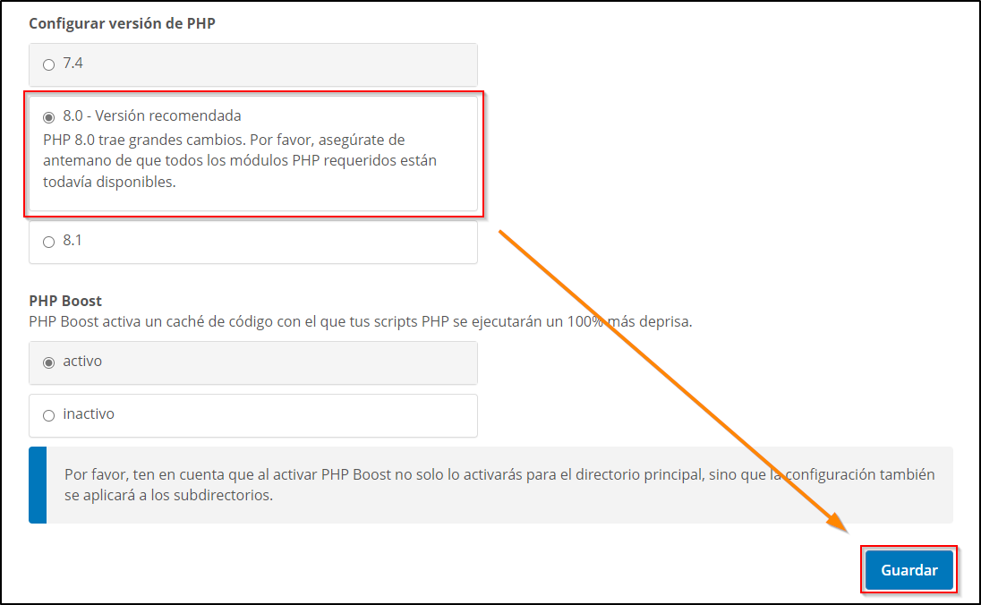 ¿Qué es PHP Extended Support de STRATO?