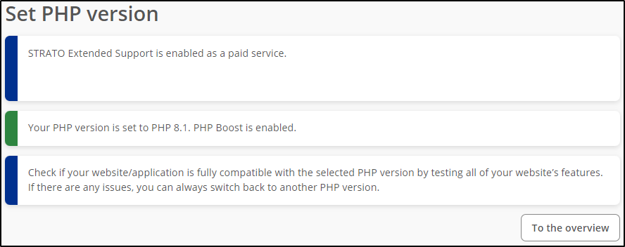 What is STRATO PHP Extended Support? | STRATO