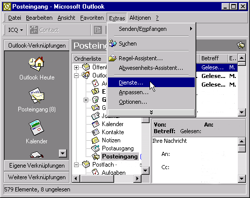 Microsoft Outlook 2000 - directionfranchise
