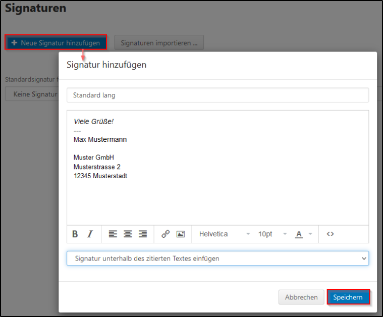 Welche Einstellungen kann ich in STRATO Webmail unter dem Menüpunkt „E-Mail“ vornehmen?