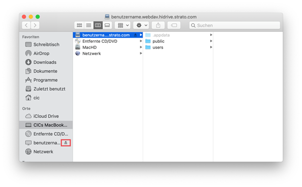 HiDrive: SMB & WebDAV auf dem Mac | STRATO