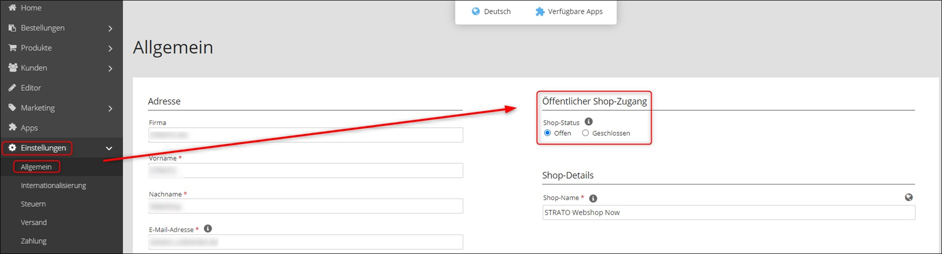 Erste Schritte in Ihrem STRATO Webshop Now | STRATO