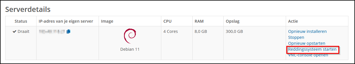 Het reddingssysteem van je STRATO Linux VPS | STRATO