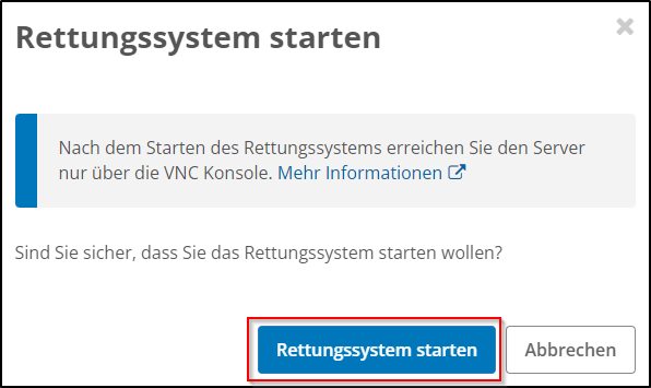 Das Rettungssystem Ihres STRATO Linux VPS/VDS | STRATO