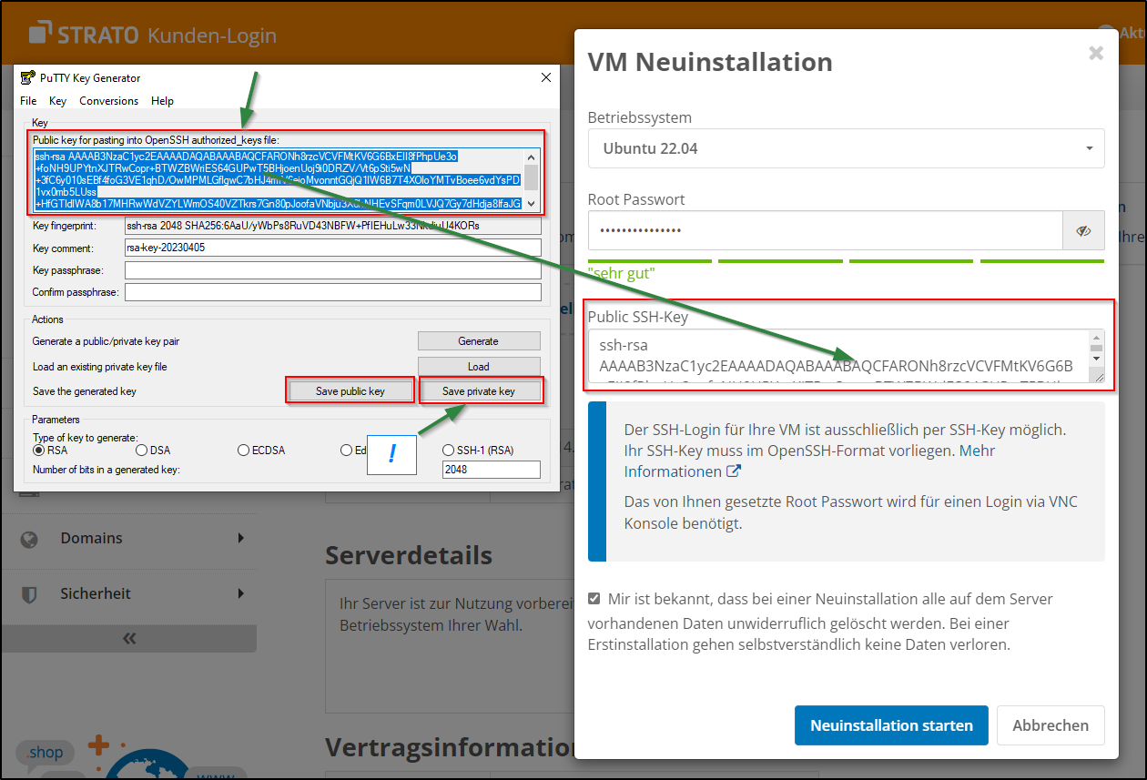 VPS/VDS Linux: SSH-Keys erzeugen | STRATO