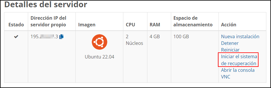 El sistema de recuperacíon de tu STRATO Linux VPS | STRATO
